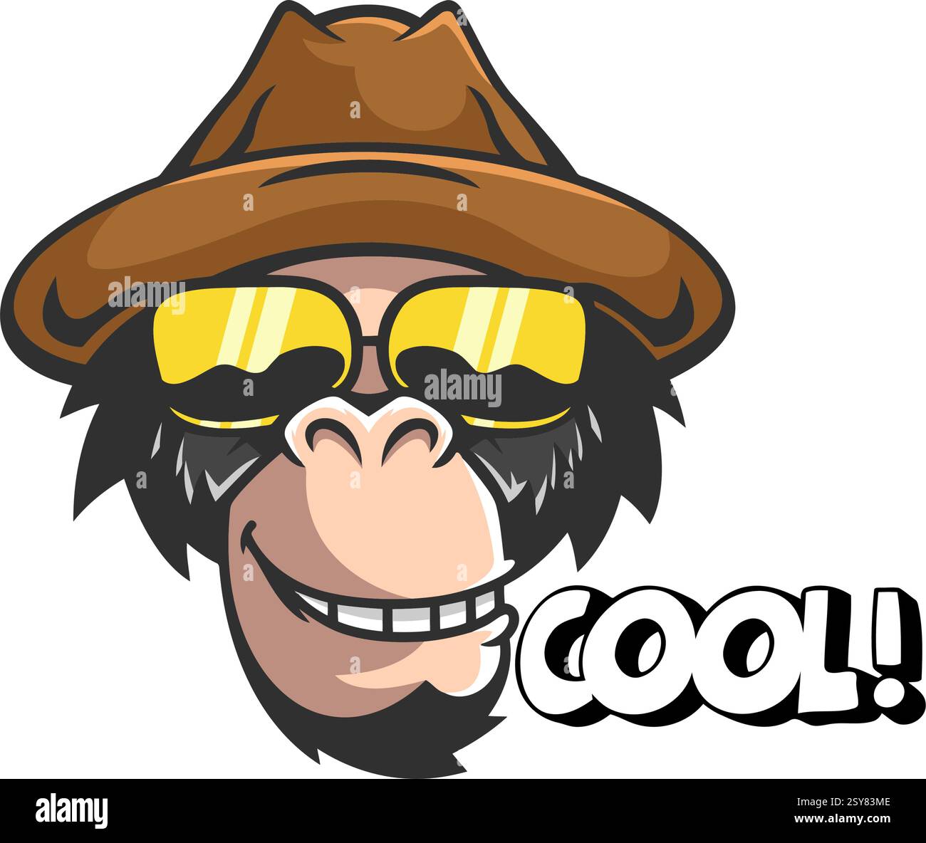 Moneky vector hi-res stock photography and images - Alamy