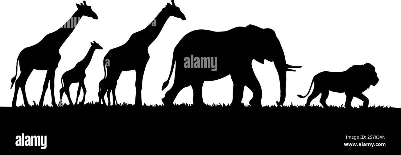 Lion under tree silhouette hi-res stock photography and images - Alamy