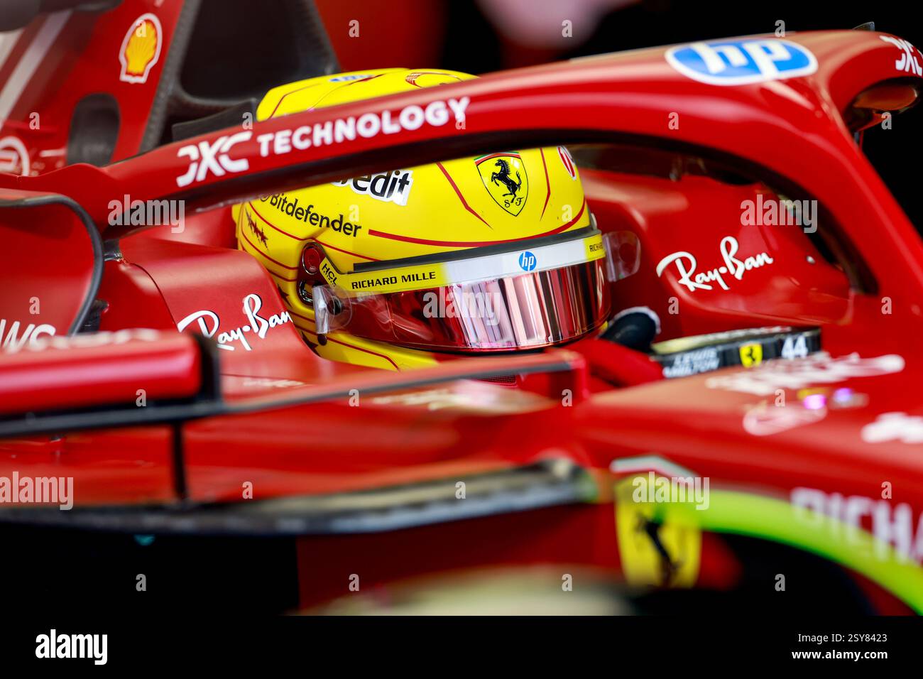 HAMILTON Lewis (gbr), Scuderia Ferrari SF-25, portrait during the ...