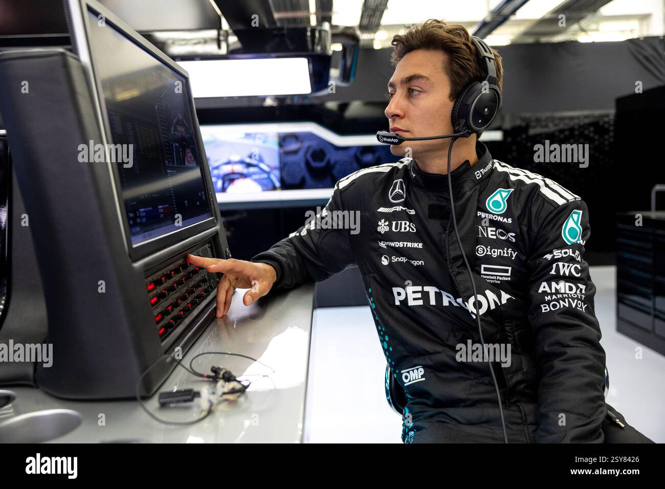 RUSSELL George (gbr), Mercedes AMG F1 Team W16, portrait during the ...