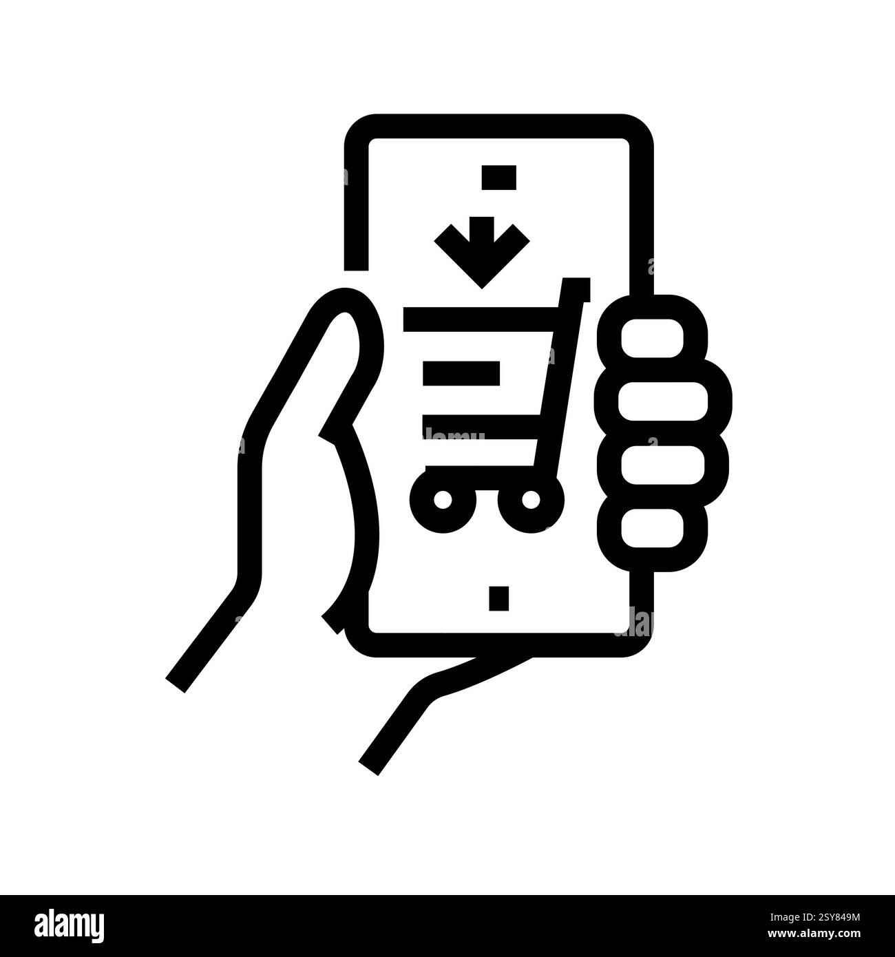 E-commerce black line icon Stock Vector Image & Art - Alamy