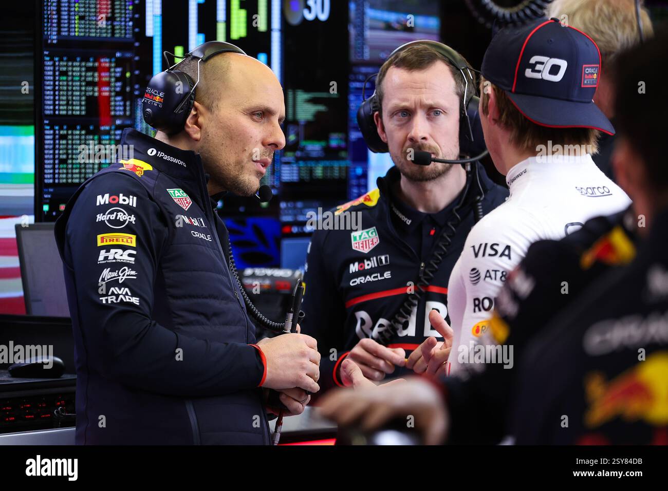 LAMBIASE Gianpiero, Race Engineer of Max Verstappen, portrait, during ...