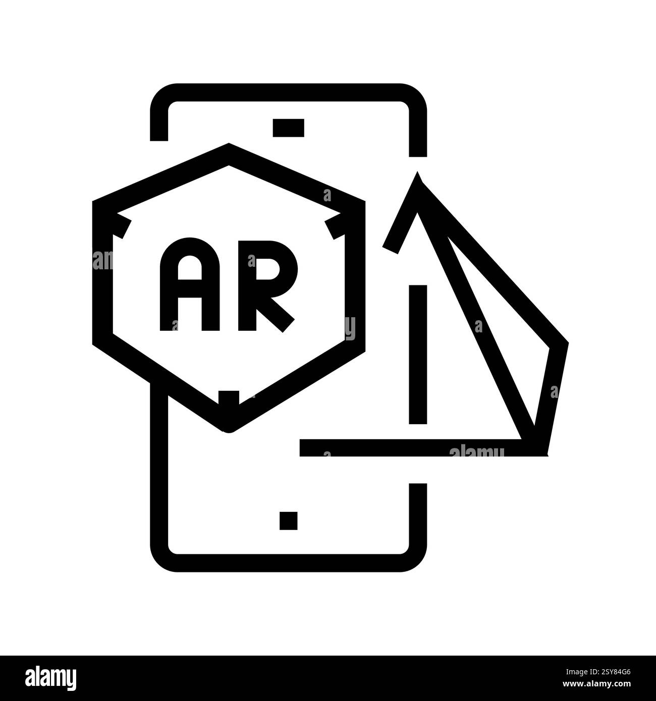 Icon virtual real Cut Out Stock Images & Pictures - Alamy