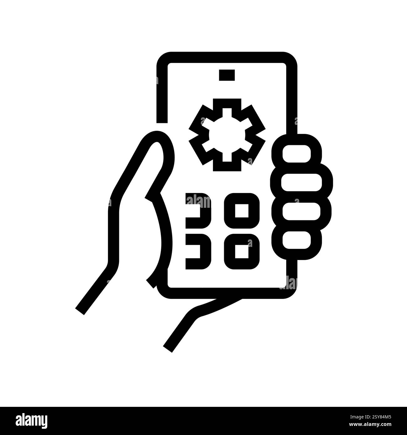 Software development black line Black and White Stock Photos & Images ...