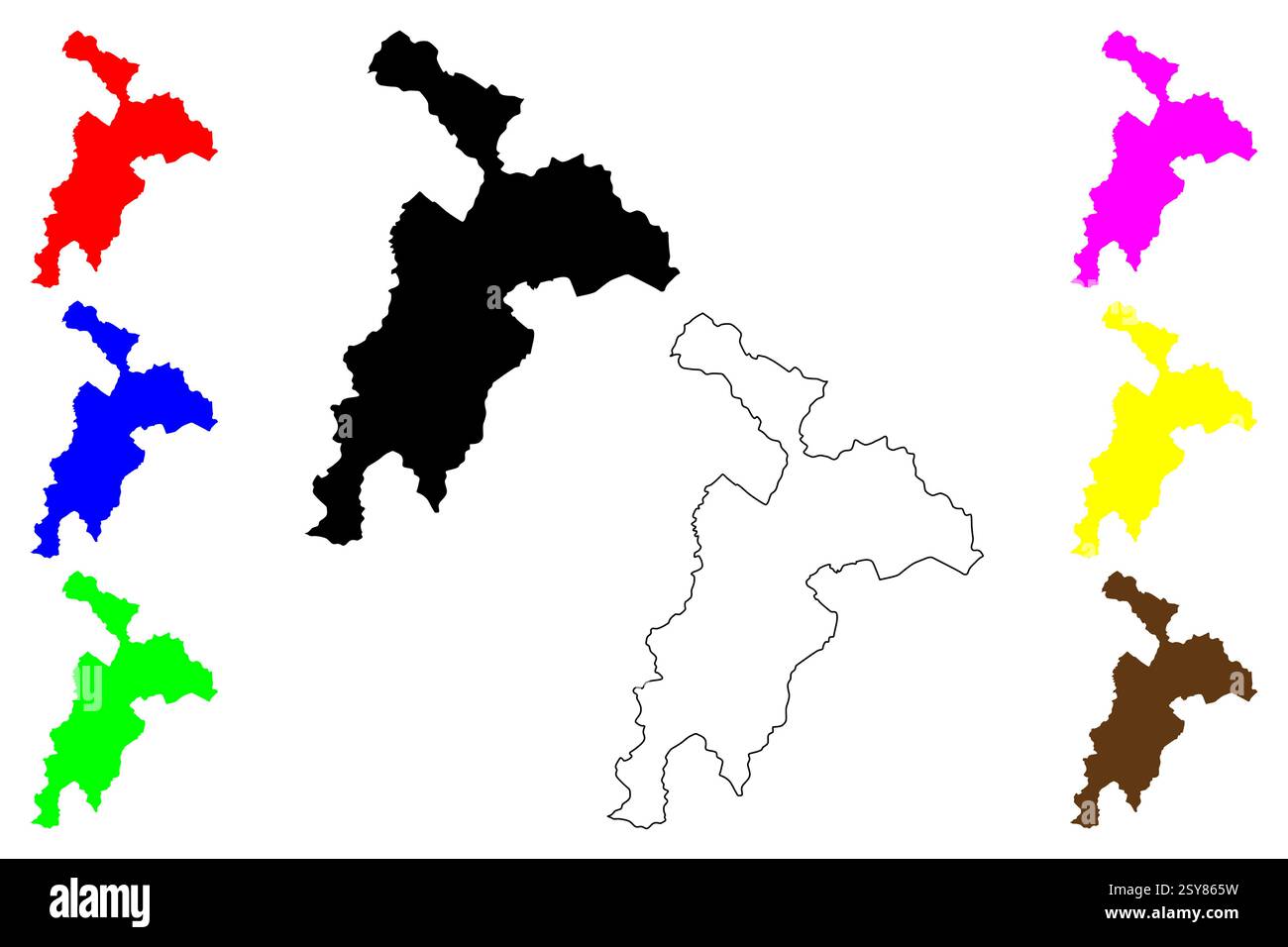 Annecy map Cut Out Stock Images & Pictures - Alamy