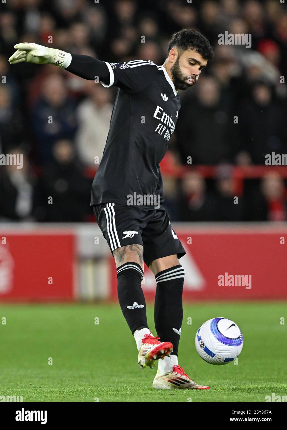 Nottingham, UK. 26th Feb, 2025. David Raya of Arsenal during the ...