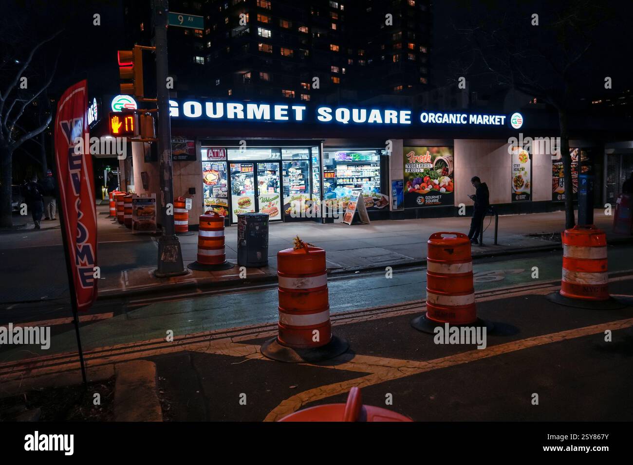 Gourmet Square Market, a small supermarket in Chelsea in New York on ...