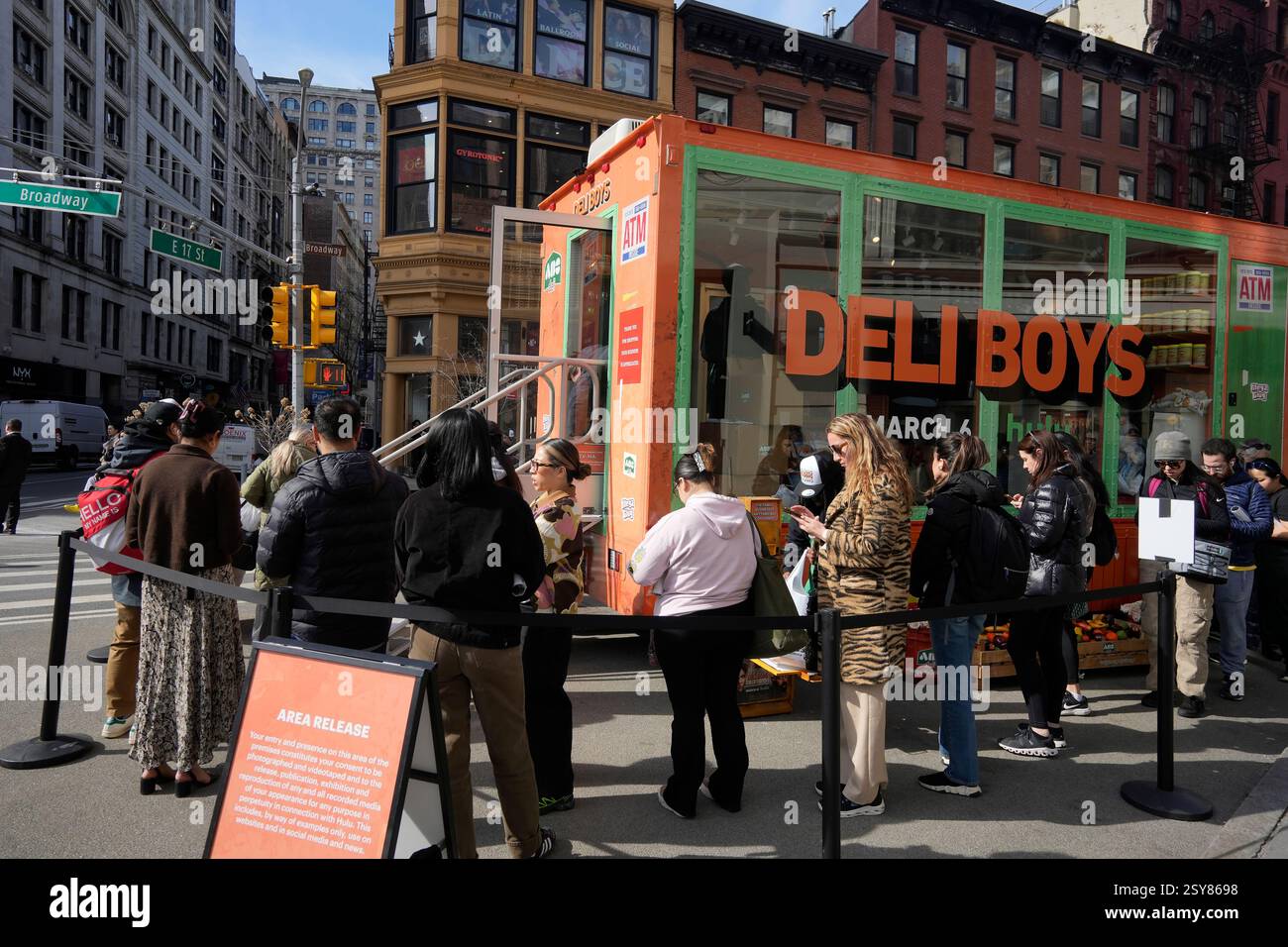 Brand activation for the upcoming season of HuluÕs Deli Boys series in ...