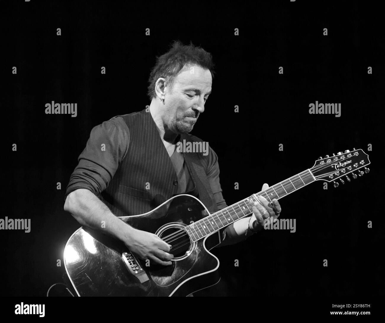 Bruce Springsteen. Portrait of the American rock singer, Bruce ...