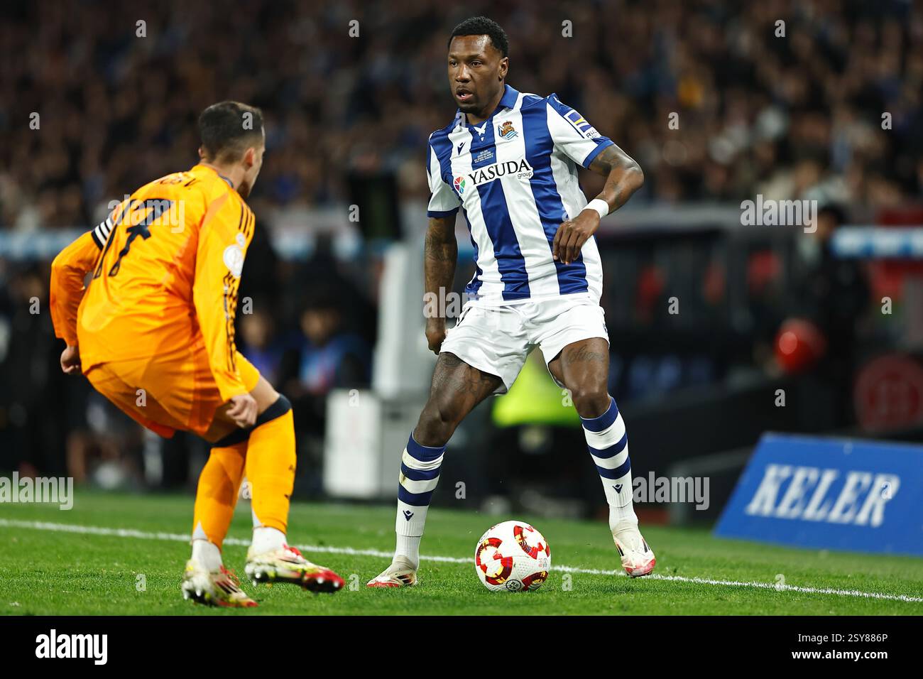 San Sebastian, Spain. 26th Feb, 2025. Sheraldo Becker (Sociedad ...