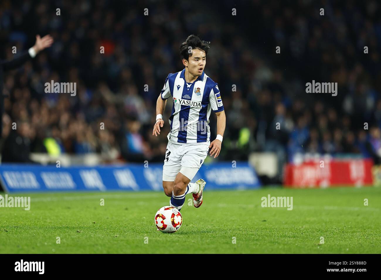 San Sebastian, Spain. 26th Feb, 2025. Takefusa Kubo (Sociedad) Football ...