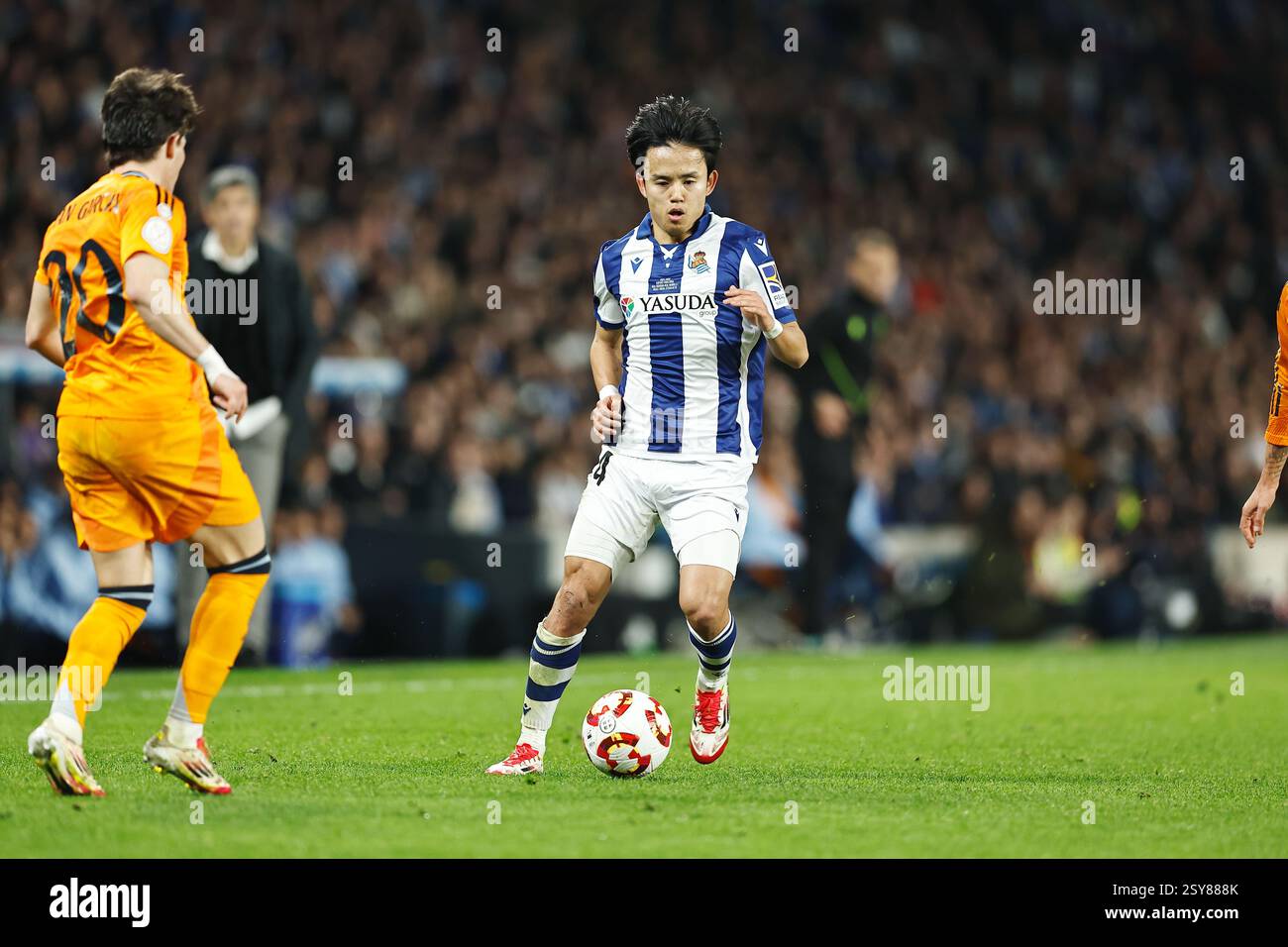 San Sebastian, Spain. 26th Feb, 2025. Takefusa Kubo (Sociedad) Football ...