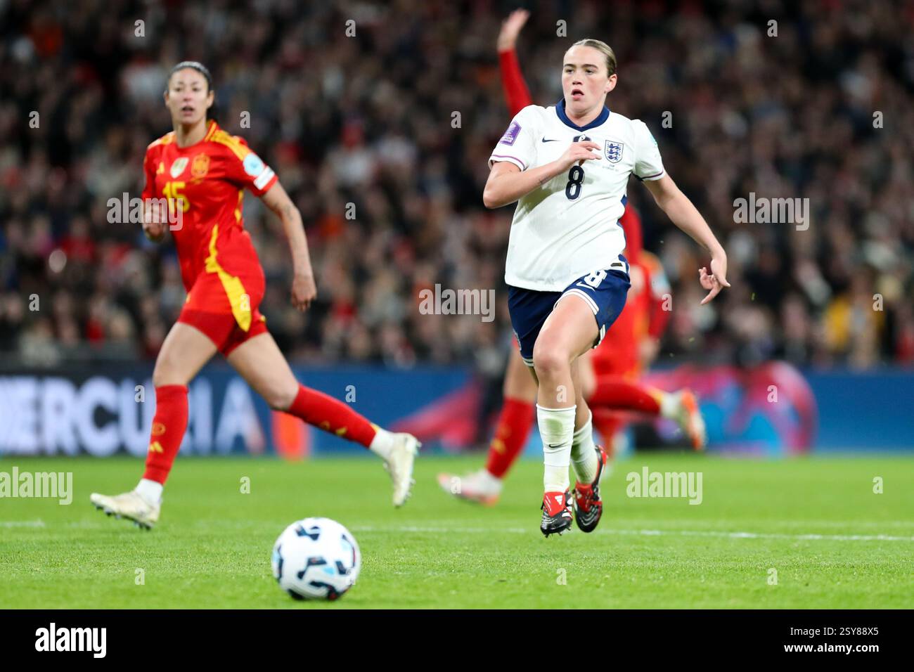 London, UK. 26th February, 2025. Grace Clinton during the UEFA Nations ...