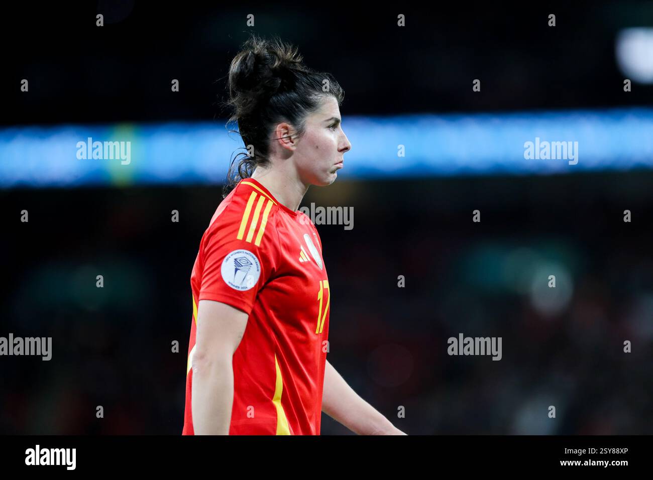 London, UK. 26th February, 2025. Lucía García during the UEFA Nations ...