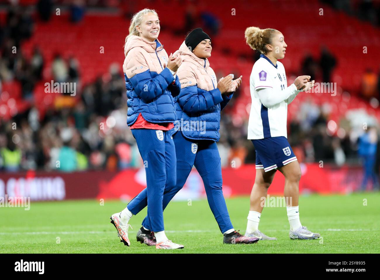 London, UK. 26th February, 2025. Esme Morgan during the UEFA Nations ...