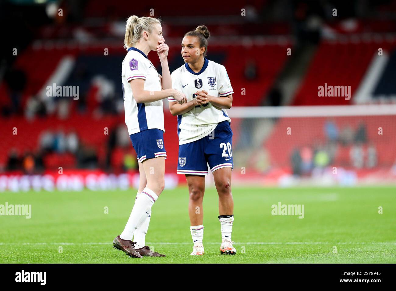 London, UK. 26th February, 2025. Leah Williamson during the UEFA ...