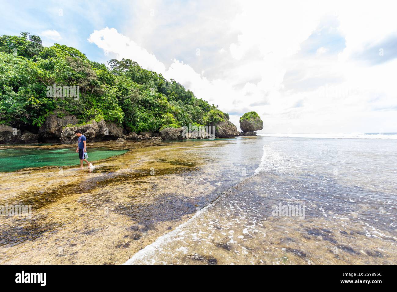 Stunning beach views at Magpupungko Rock Pool and Flats in Siargao ...