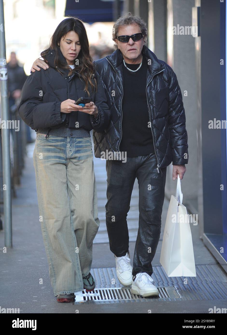 Milan, . 27th Feb, 2025. Milan, Renzo Rosso and his wife Arianna in the ...