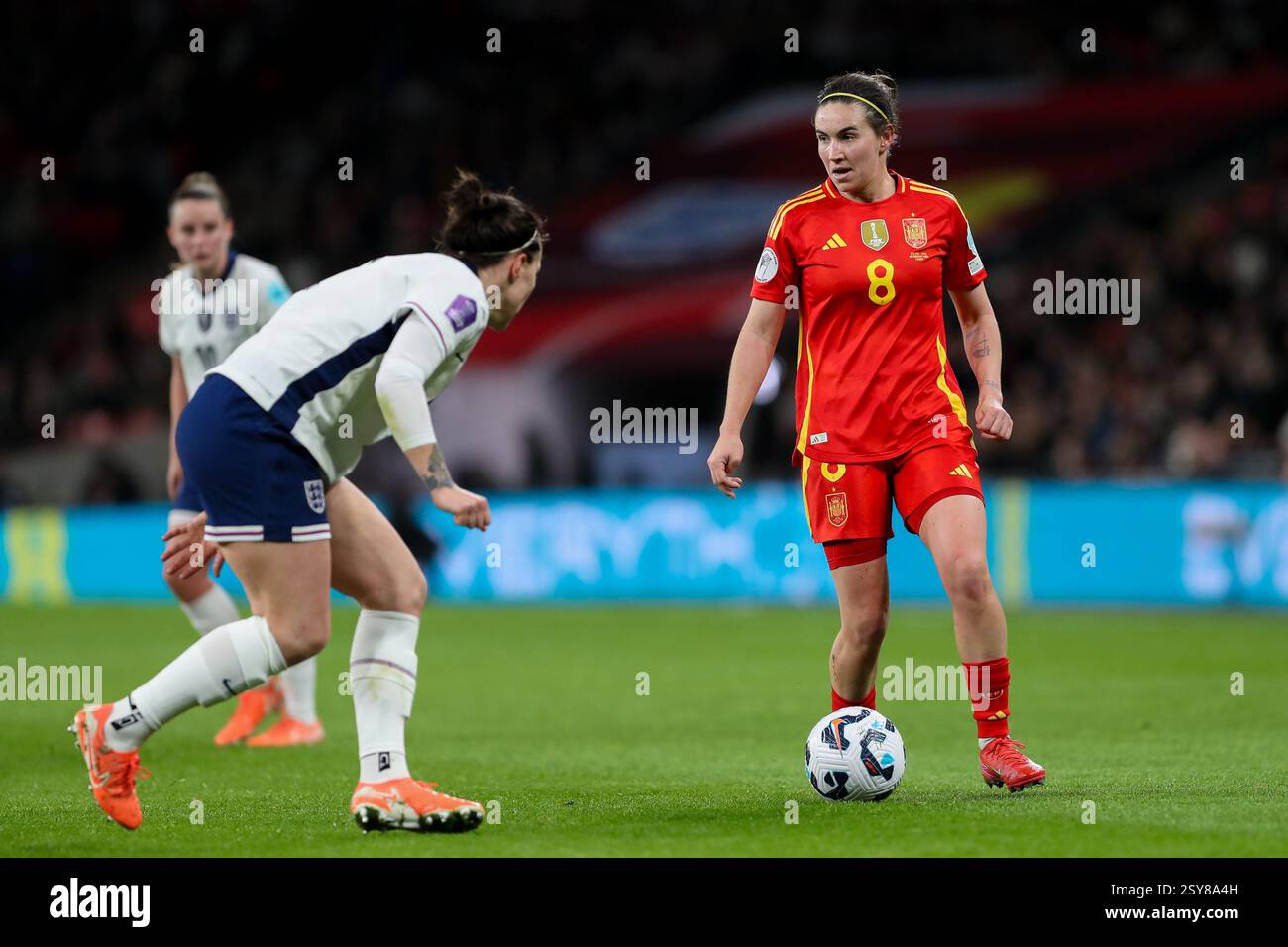 London, UK. 26th February, 2025. Mariona Caldentey during the UEFA ...