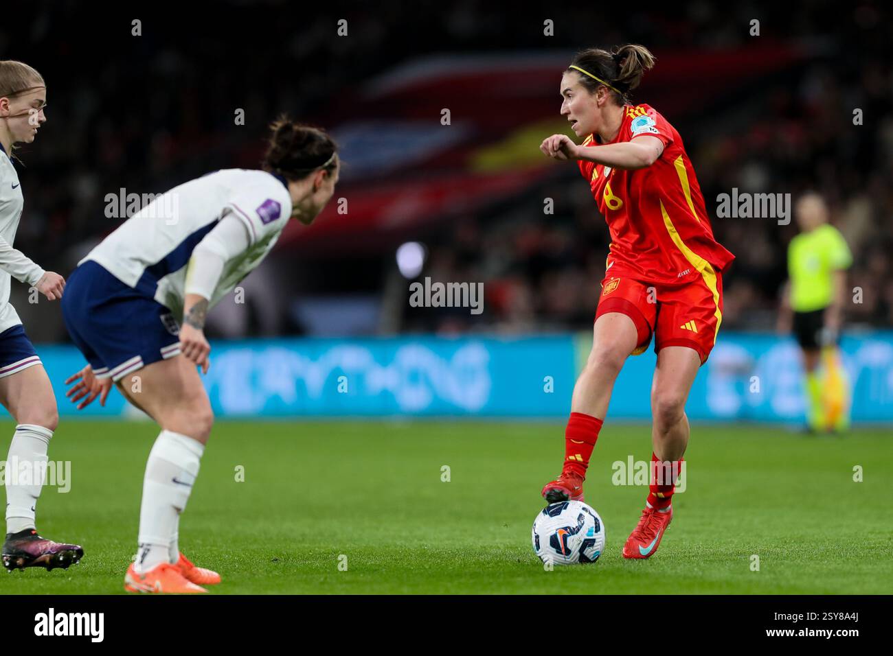 London, UK. 26th February, 2025. Mariona Caldentey during the UEFA ...