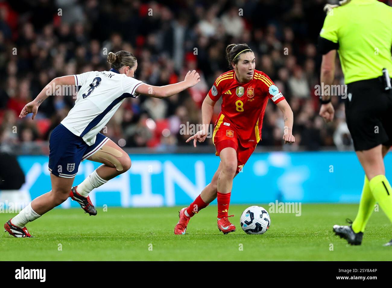 London, UK. 26th February, 2025. Mariona Caldentey during the UEFA ...