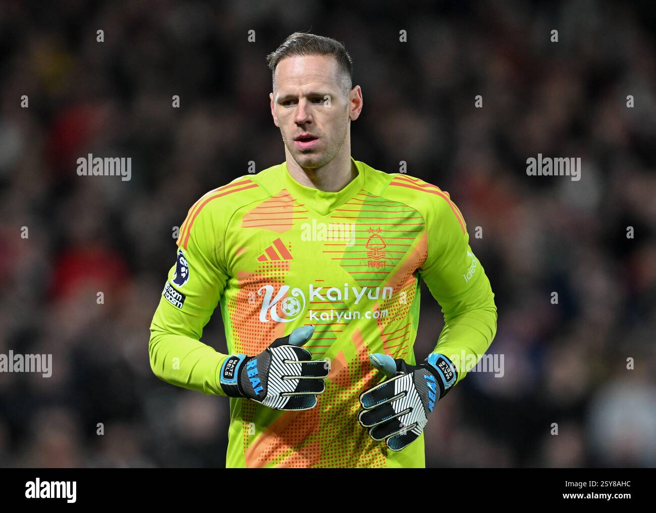 Nottingham, UK. 26th Feb, 2025. Matz Sels of Nottingham Forest during ...