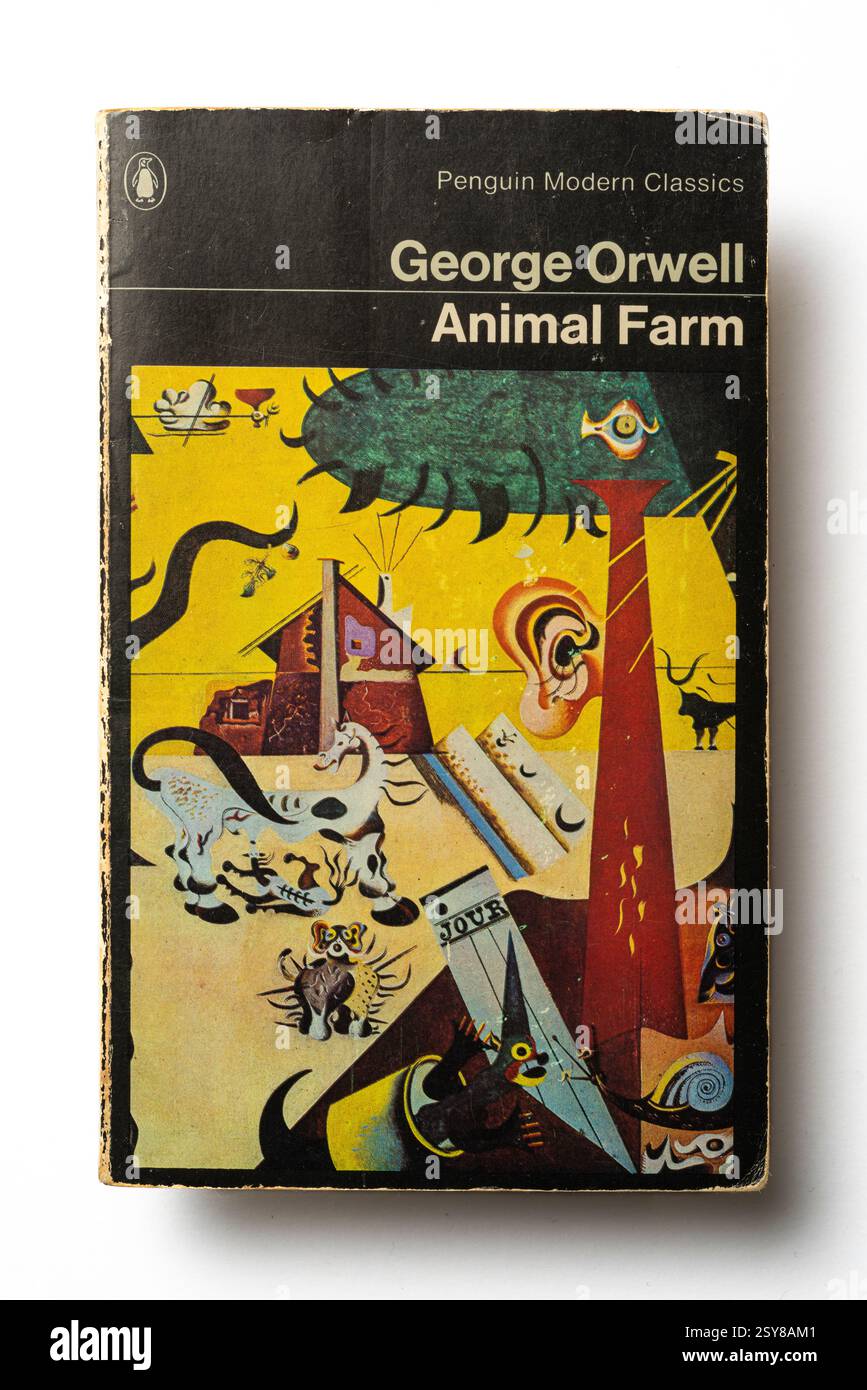 Cover of the 1970 edition of the paperback book Animal Farm by George ...