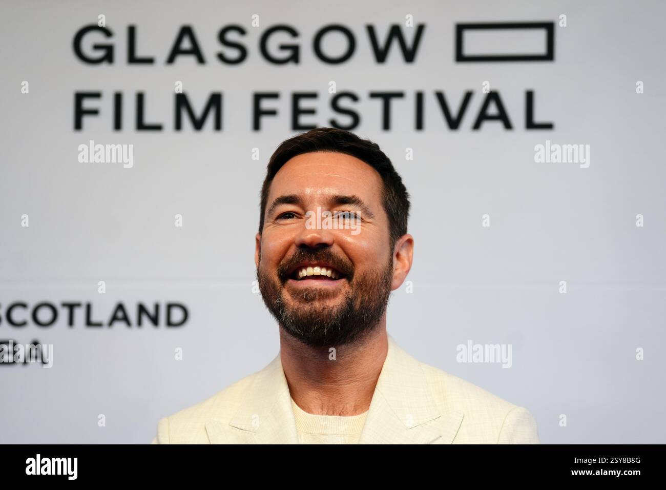 Martin Compston arrives for a screening of Fear, during the Glasgow ...