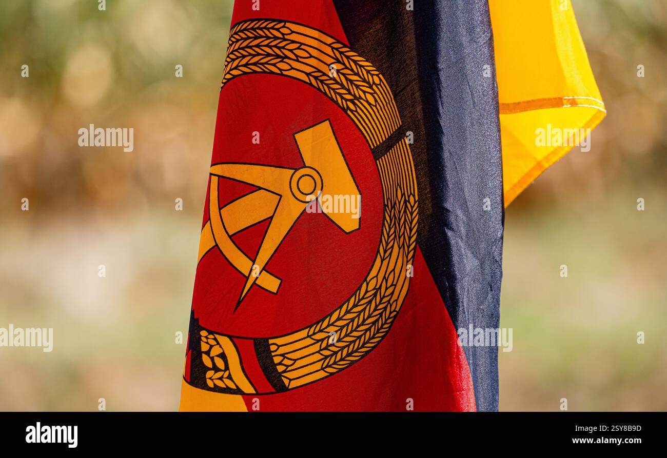 Hüntwangen, Switzerland, 24th Aug 2024: The flag of the German ...