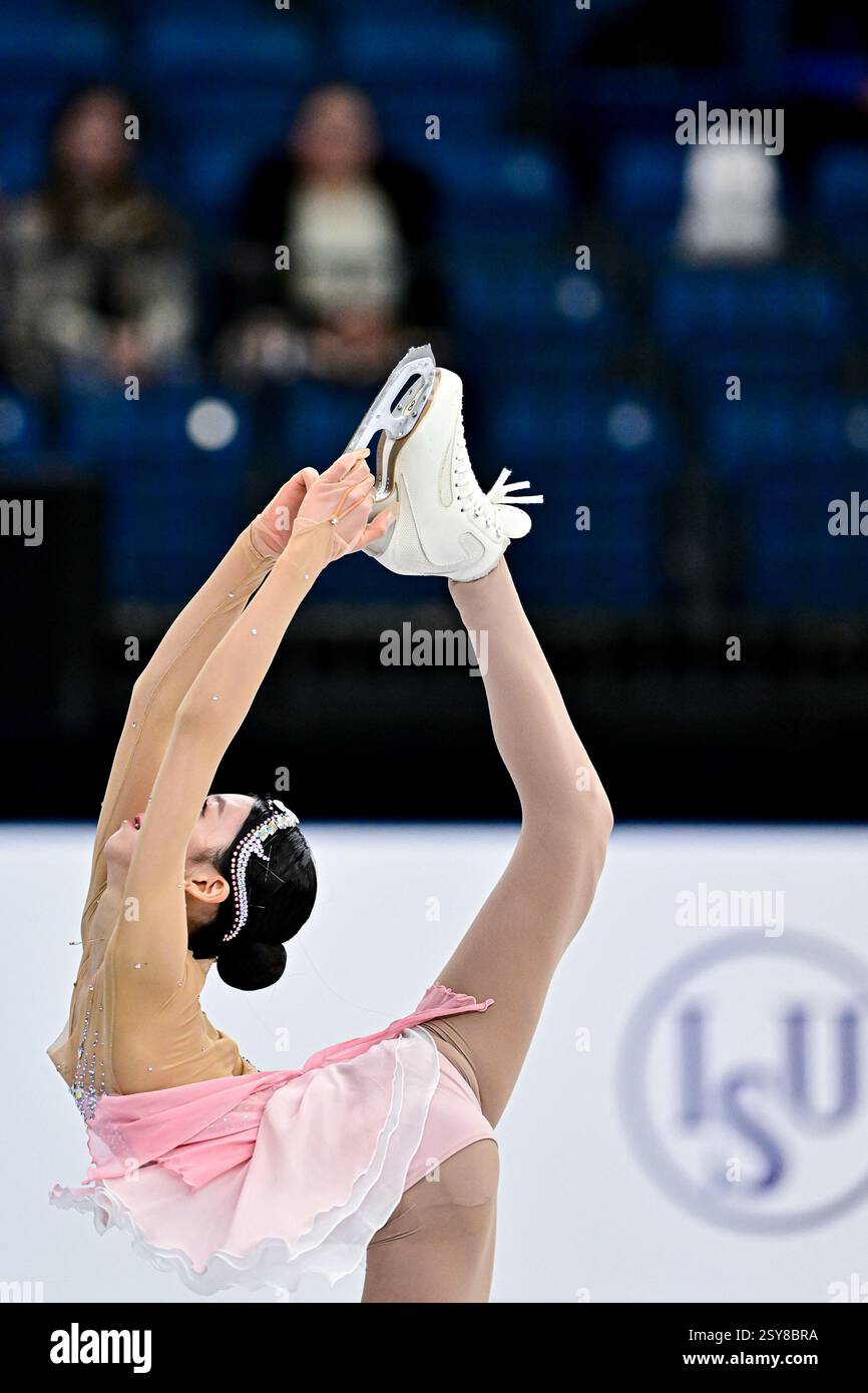 Yujae KIM (KOR), during Junior Women Short Program, at the ISU World ...