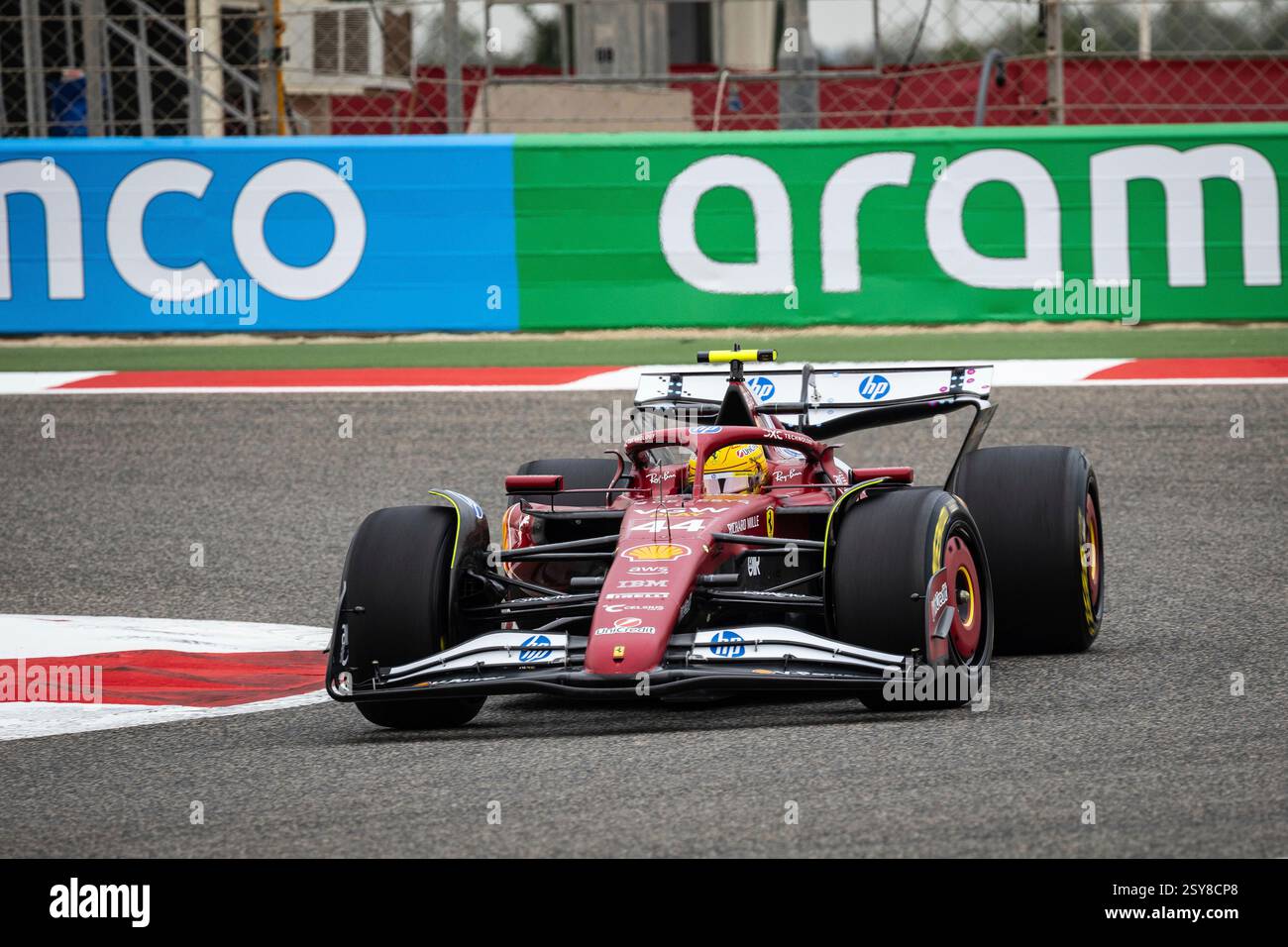 Sakhir, Bahrain. 27th Feb, 2025. Lewis Hamilton (UK, Scuderia Ferrari ...
