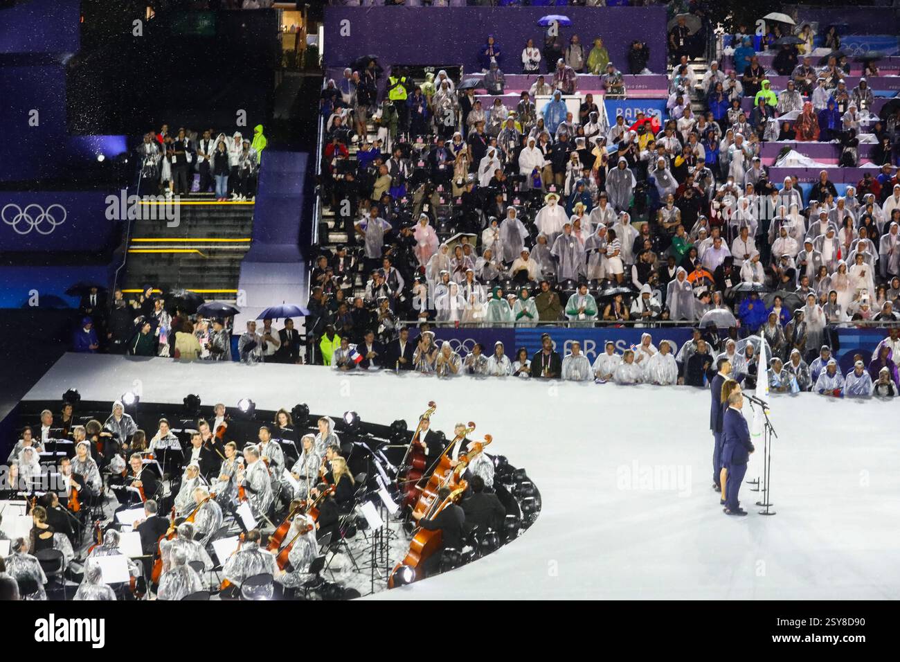 July 26th, 2024 - Paris, France: the Olympic oath is sworn by French ...