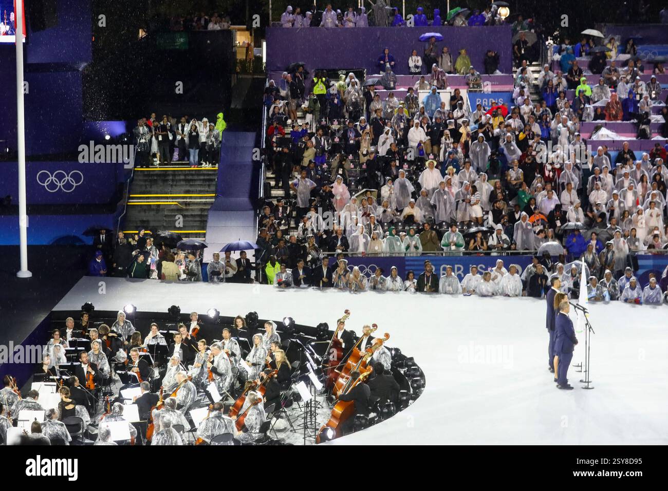 July 26th, 2024 - Paris, France: the Olympic oath is sworn by French ...
