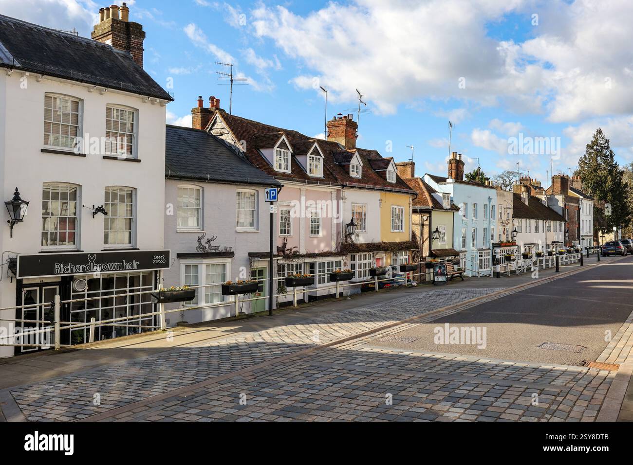 Old houses on The Historic High Street , Hemel Hempstead Old Town ...