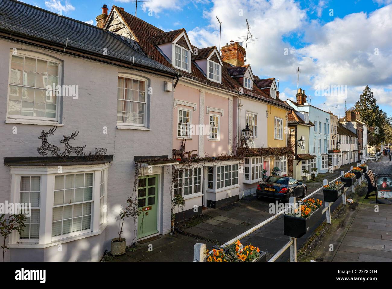 Old houses on The Historic High Street , Hemel Hempstead Old Town ...