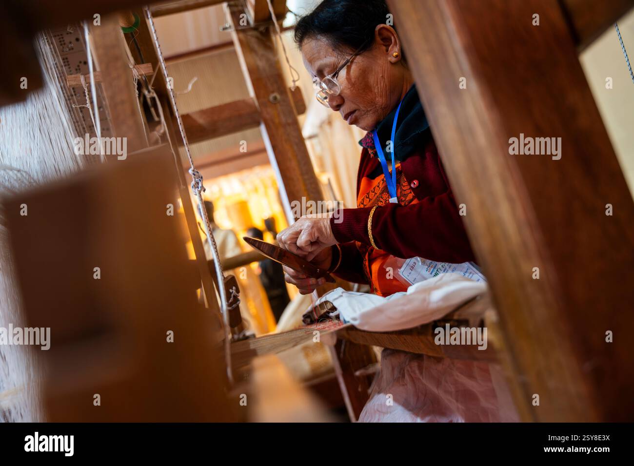 Muga silk hi-res stock photography and images - Alamy