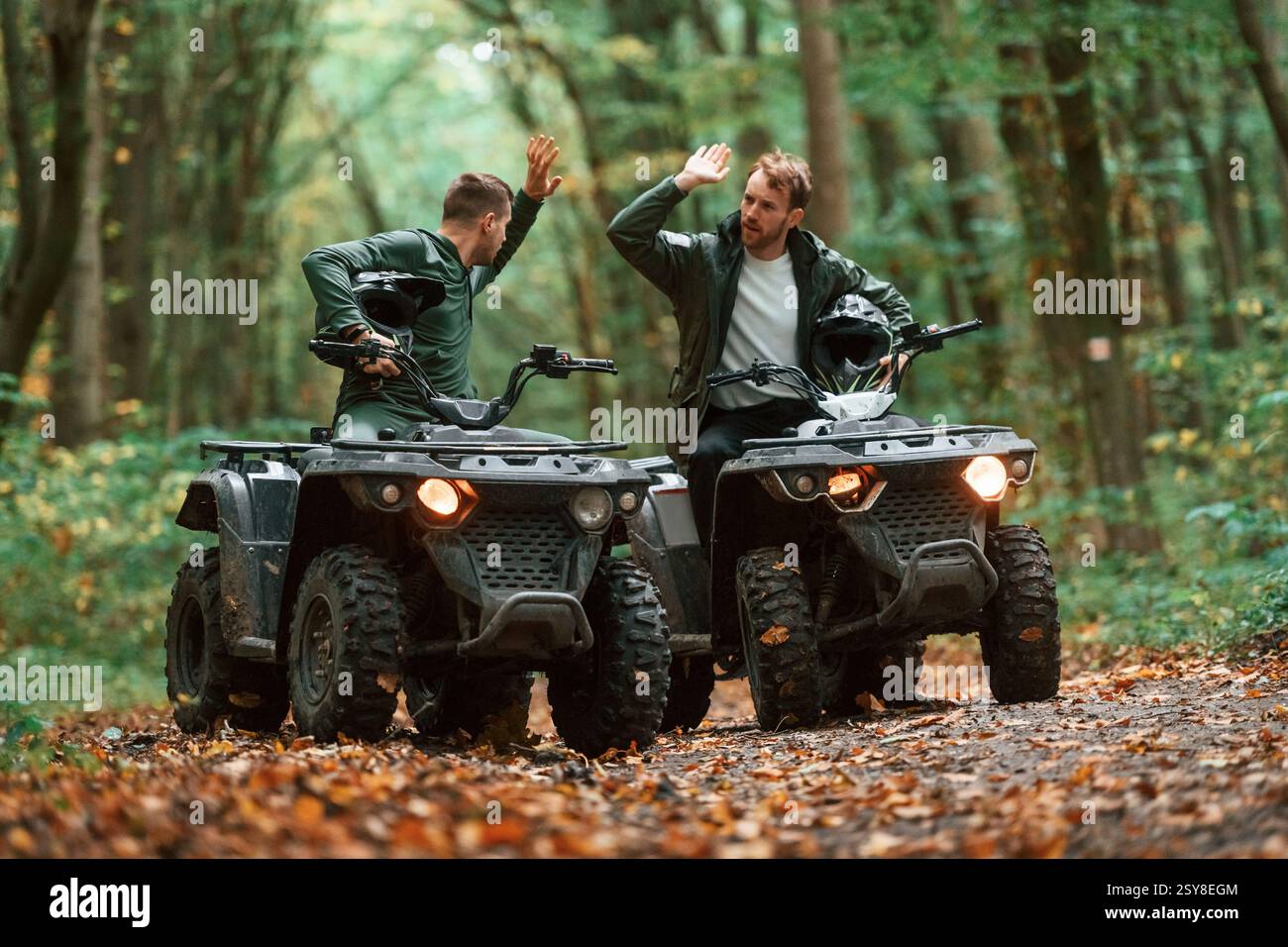 Two male atv riders hi-res stock photography and images - Alamy