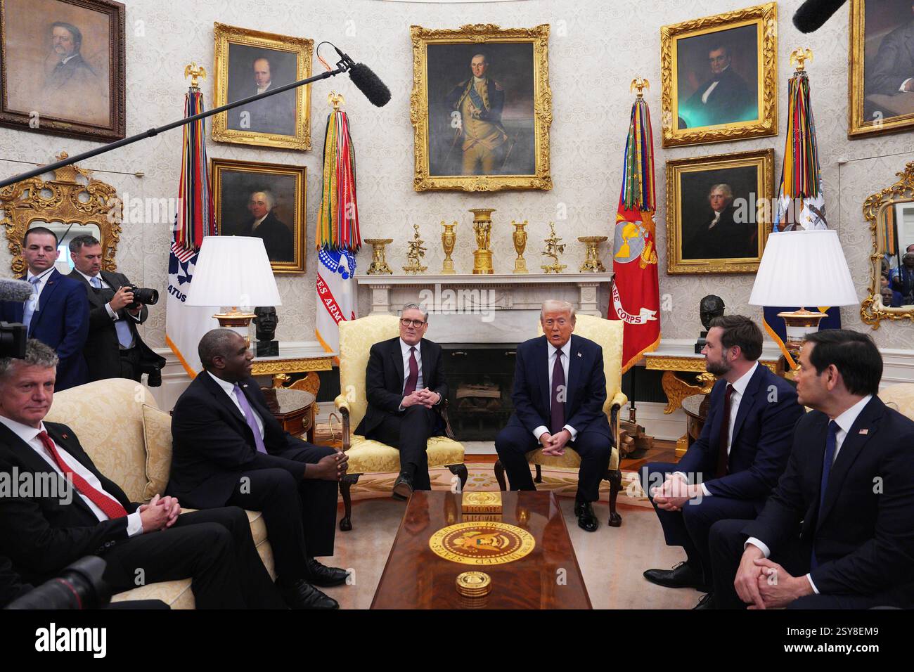 President Donald Trump meets with British Prime Minister Keir Starmer ...