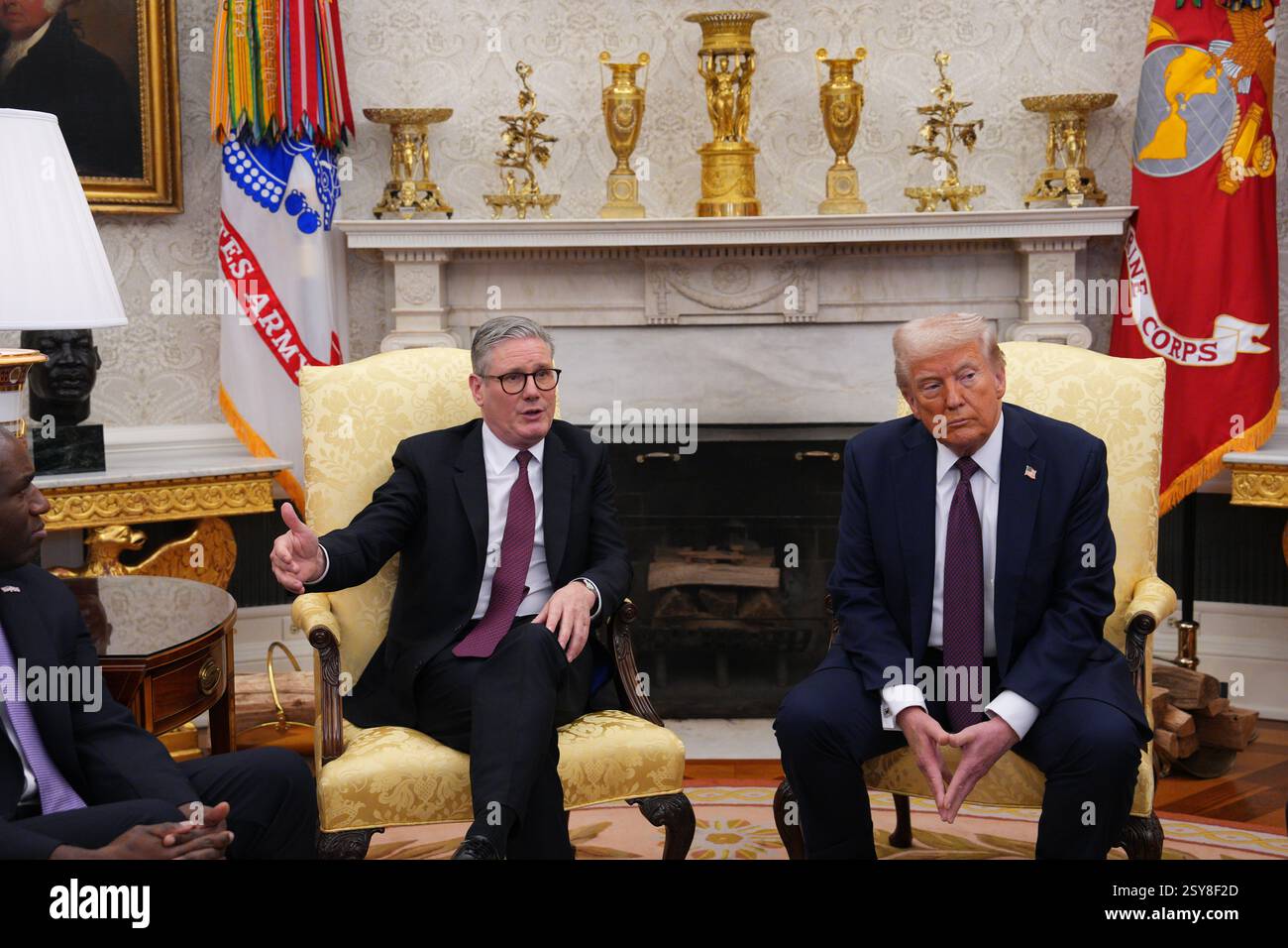 US President Donald Trump meeting Prime Minister Sir Keir Starmer in ...