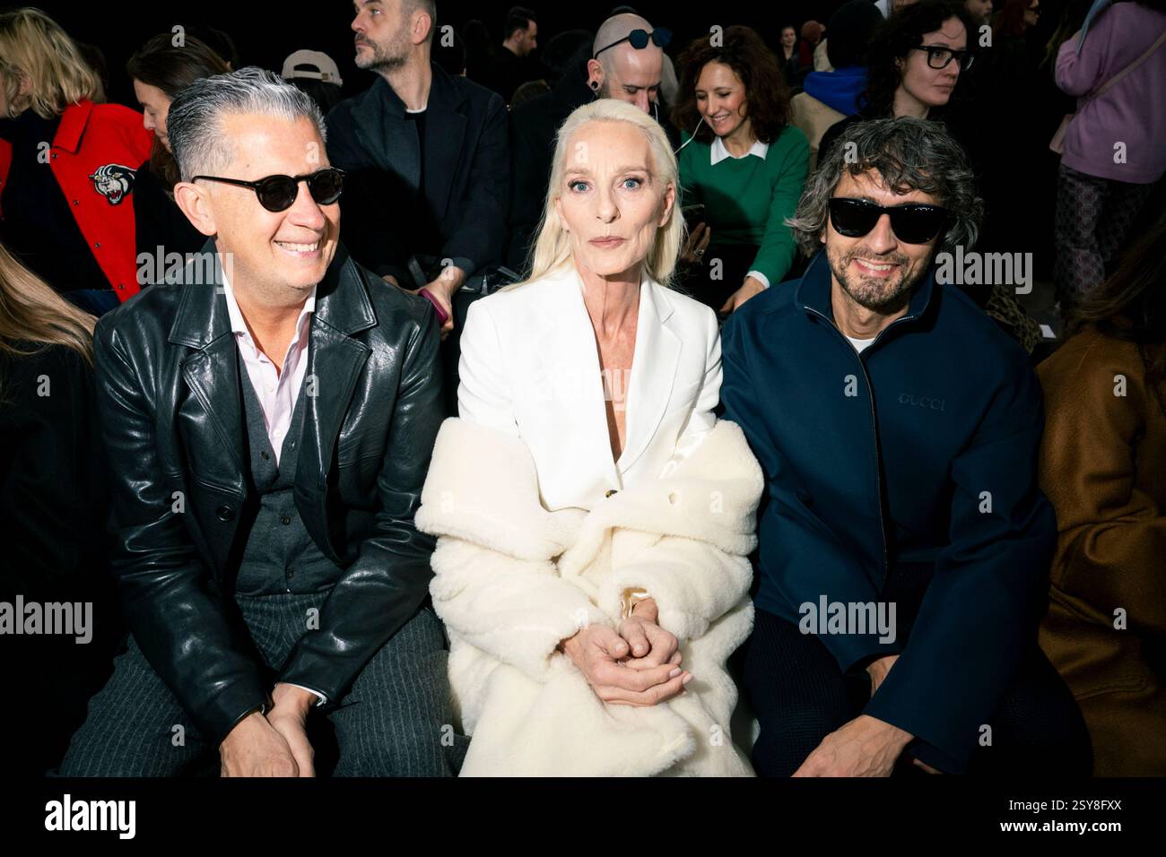Italy. 27th Feb, 2025. Stefano Tonchi, Elisabetta Dessy, Simone ...