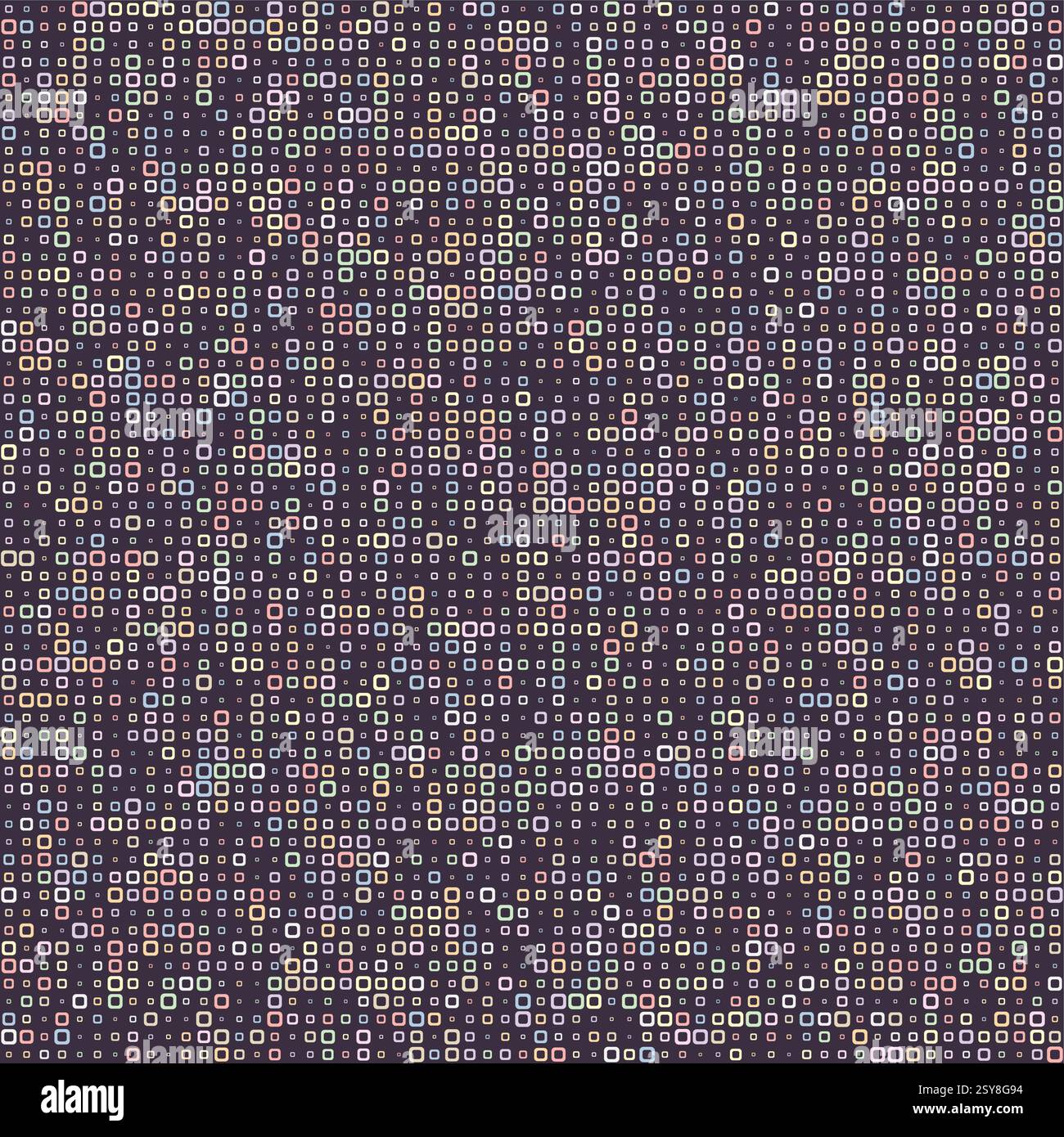 Abstract Geometric Design Rounded Square Frames In Multiple Colors
