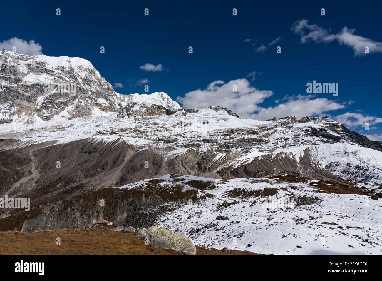 Climbing Snowy Yala Peak in Himalayan Mountain of Nepal in Langtang ...