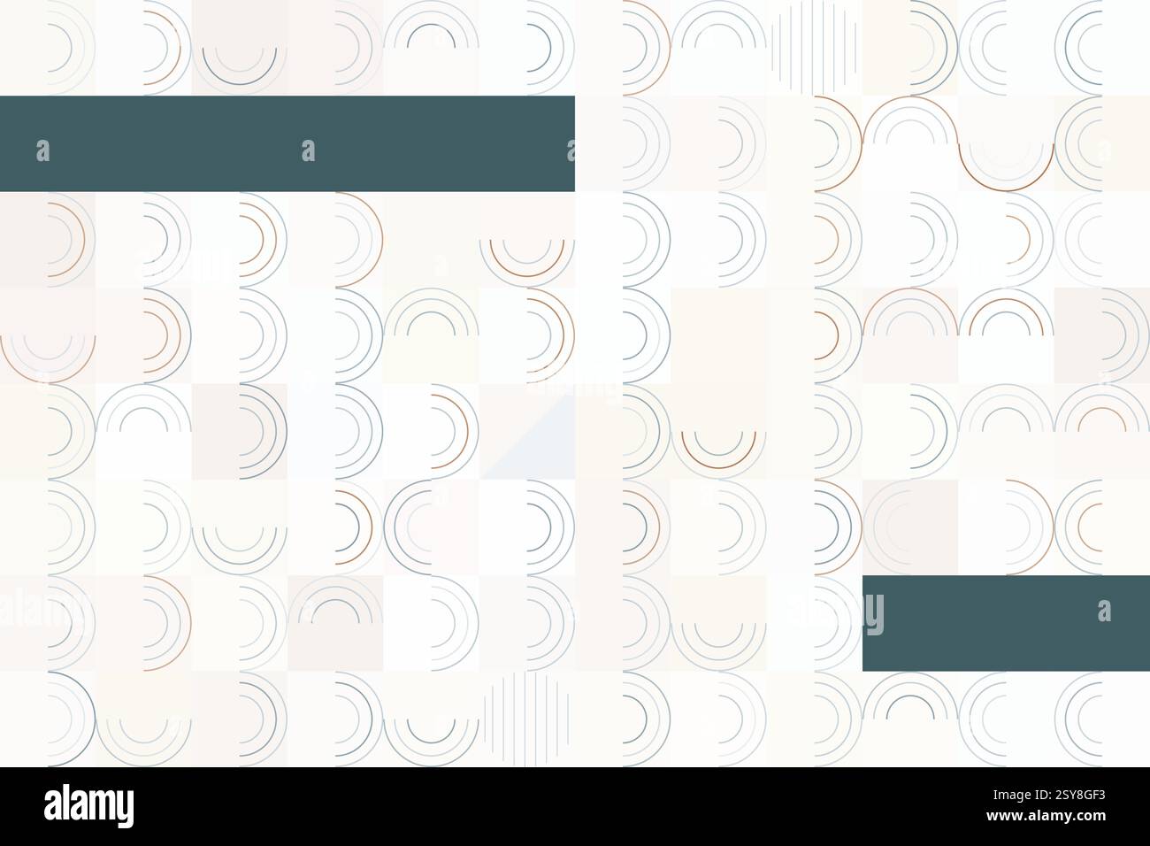 Elegant Pattern with Soft Arches and Geometric Designs in Earthy Tones ...