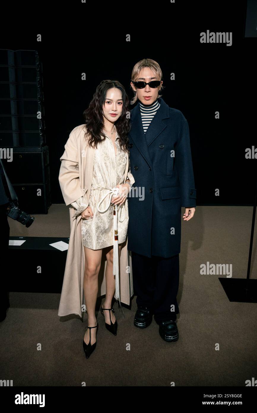 Christinna Kuan , Mayao Milano Fashion Week - Women F/W 25-26 Max Mara fashion show Front Row ...