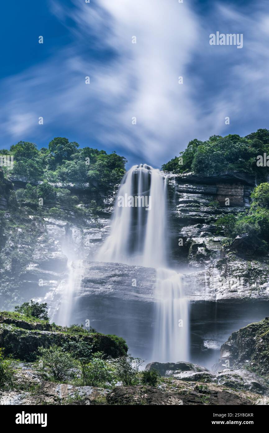 Cherrapunji, Meghalaya-India :The Kynrem Falls is located 12 Kilometer ...