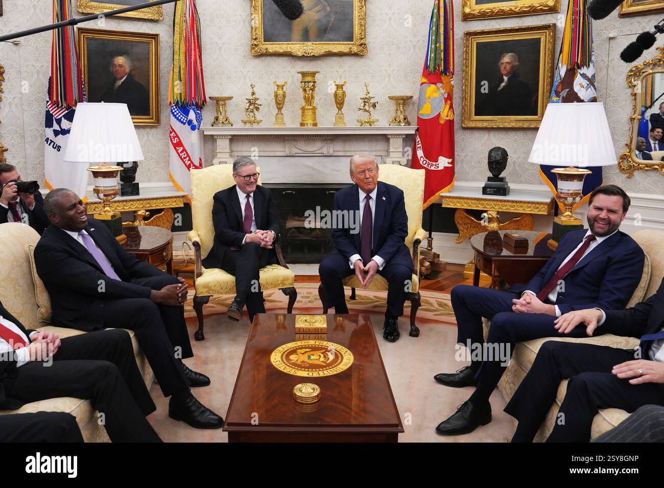 President Donald Trump meets with British Prime Minister Keir Starmer ...