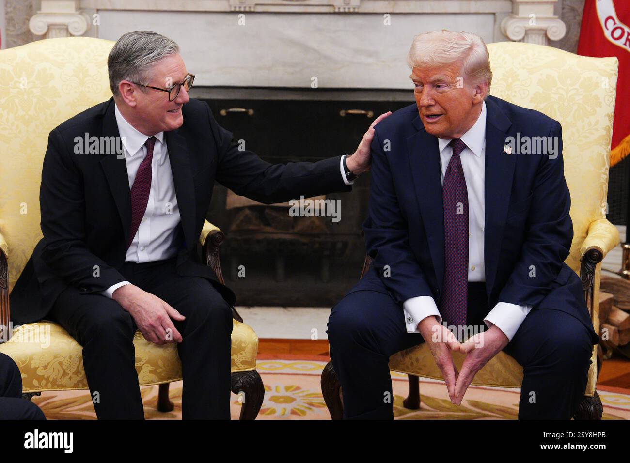 US President Donald Trump meeting Prime Minister Sir Keir Starmer in ...