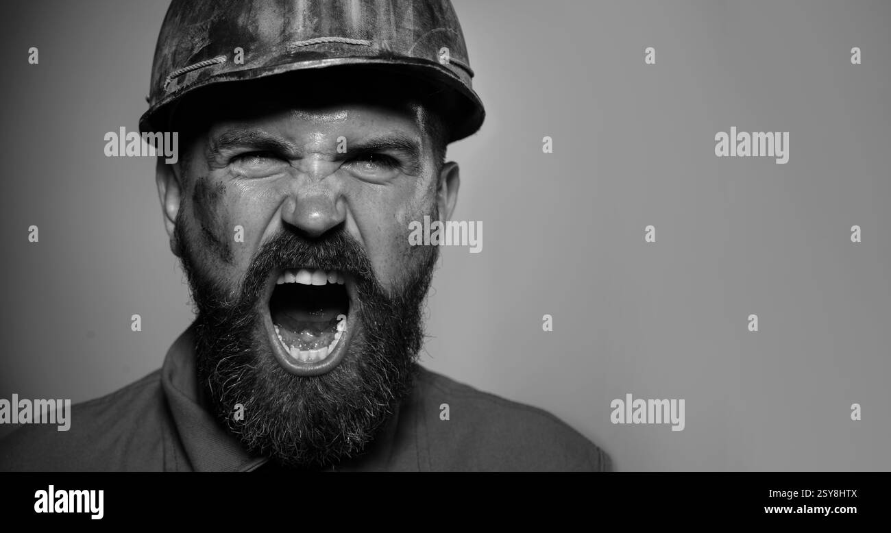 Factory worker supervisor shouting hi-res stock photography and images ...
