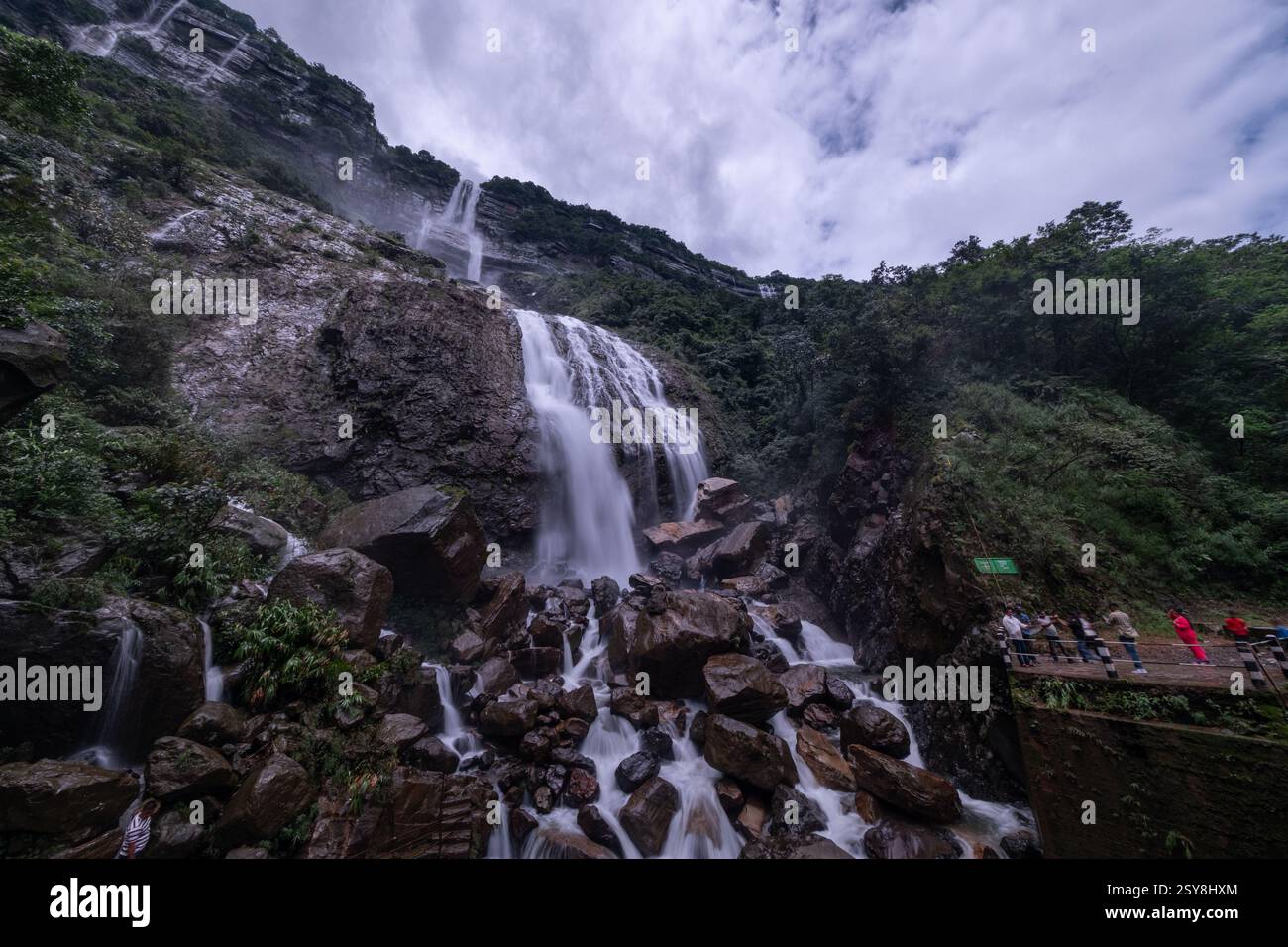 Cherrapunji, Meghalaya-India :The Kynrem Falls is located 12 Kilometer ...