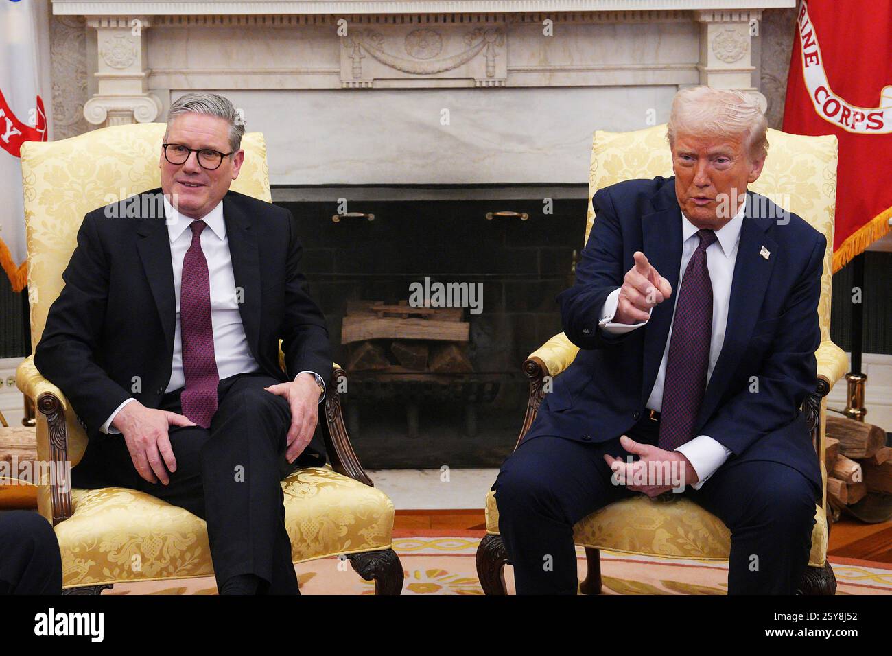 President Donald Trump meets with British Prime Minister Keir Starmer ...